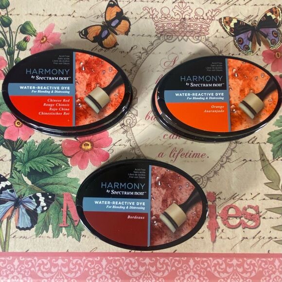 Office | Spectrum Noir Harmony Water Reactive Ink Pads Red Orange Nwot ...